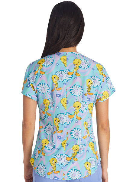 Tooniform - Women's Let's Go Round Neck Top - Scrubs Uniforms