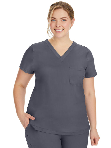 Purple label - Women's Jada V-Neck Solid Top - Scrubs Uniforms