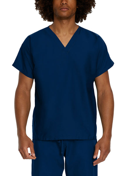Scrub Zone - Unisex No-Pocket V-Neck Scrub Top - Scrubs Uniforms